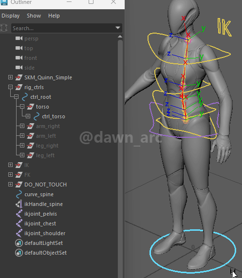 [Maya]Rigging 10 - Spine IK